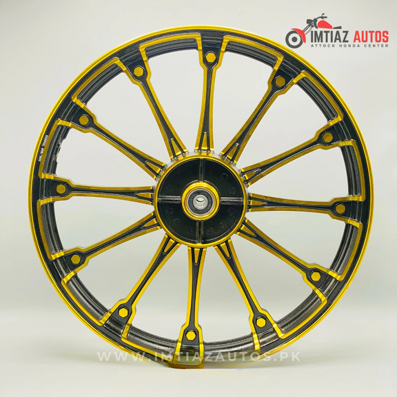 Crown Golden Alloy Rims for Honda CD70 – Imtiaz Autos
